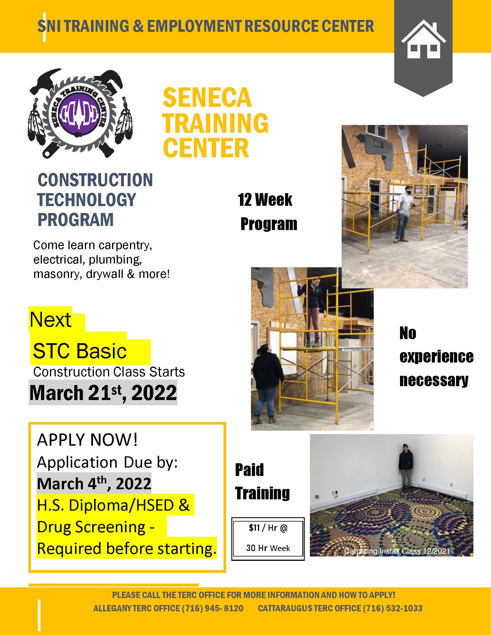 Construction Technology Program Starts March 21st - SNI