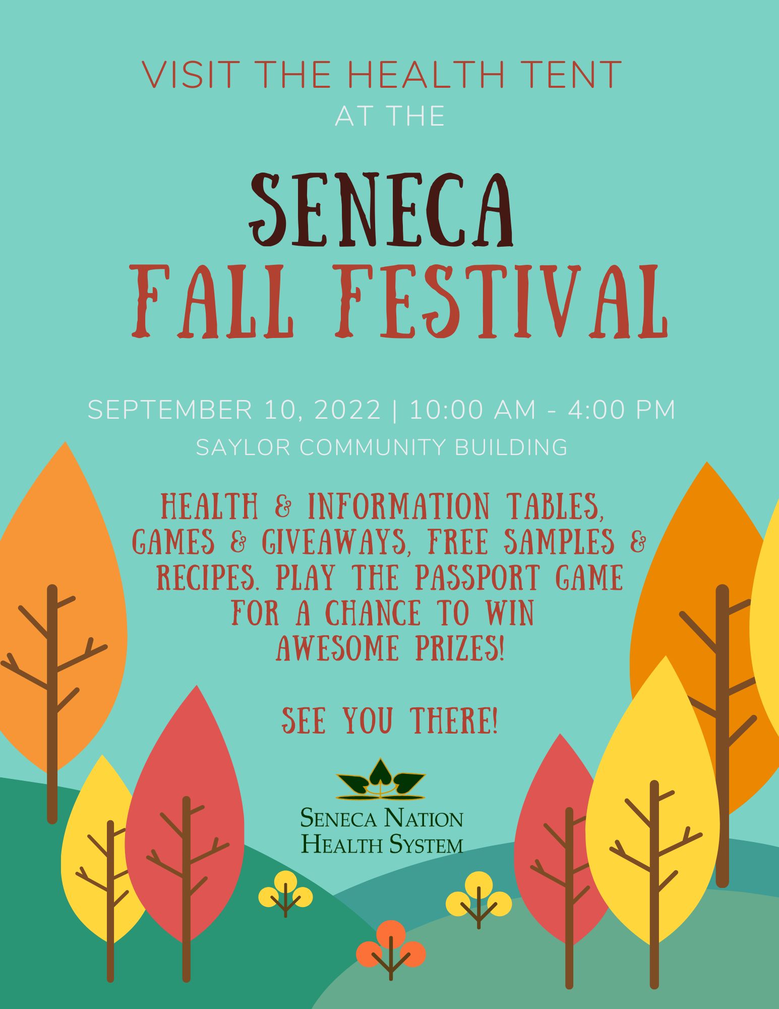 Health Tent at the Fall Festival - SNI