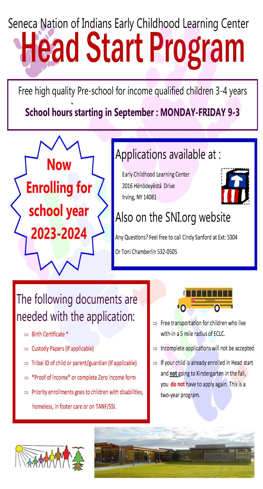 Head Start 2023-2024 Application - Catt - SNI