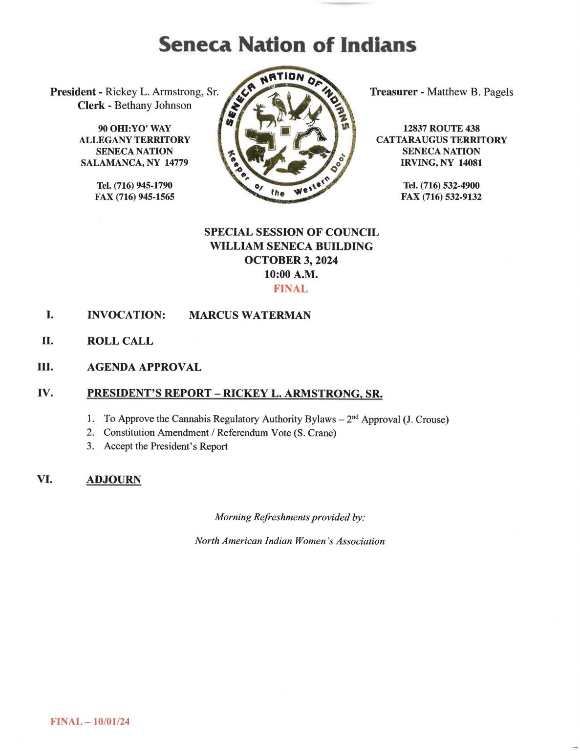 News & Updates - Seneca Nation of Indians