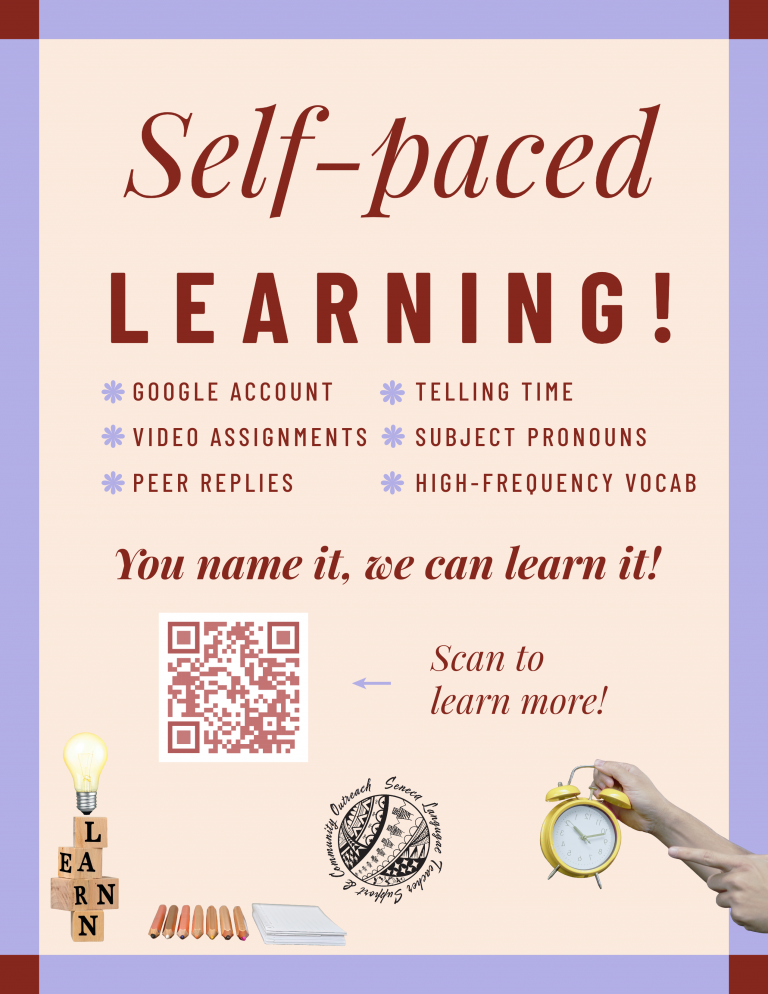 Self-Paced Seneca Language Course Available Online! - SNI